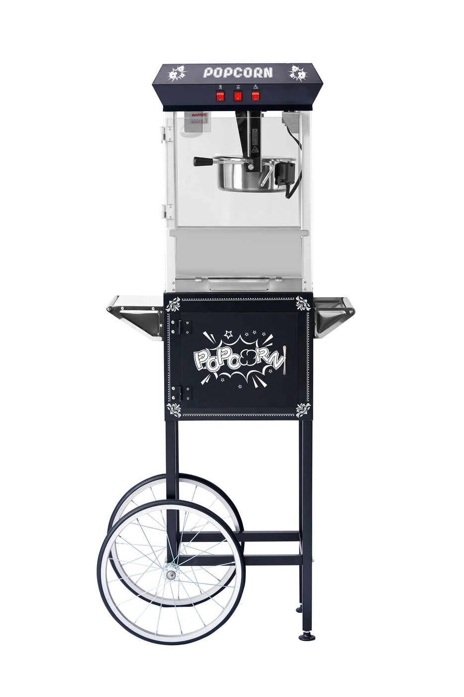 8oz Black Canadian Commercial Popcorn Machine with Stand 8oz — The ...