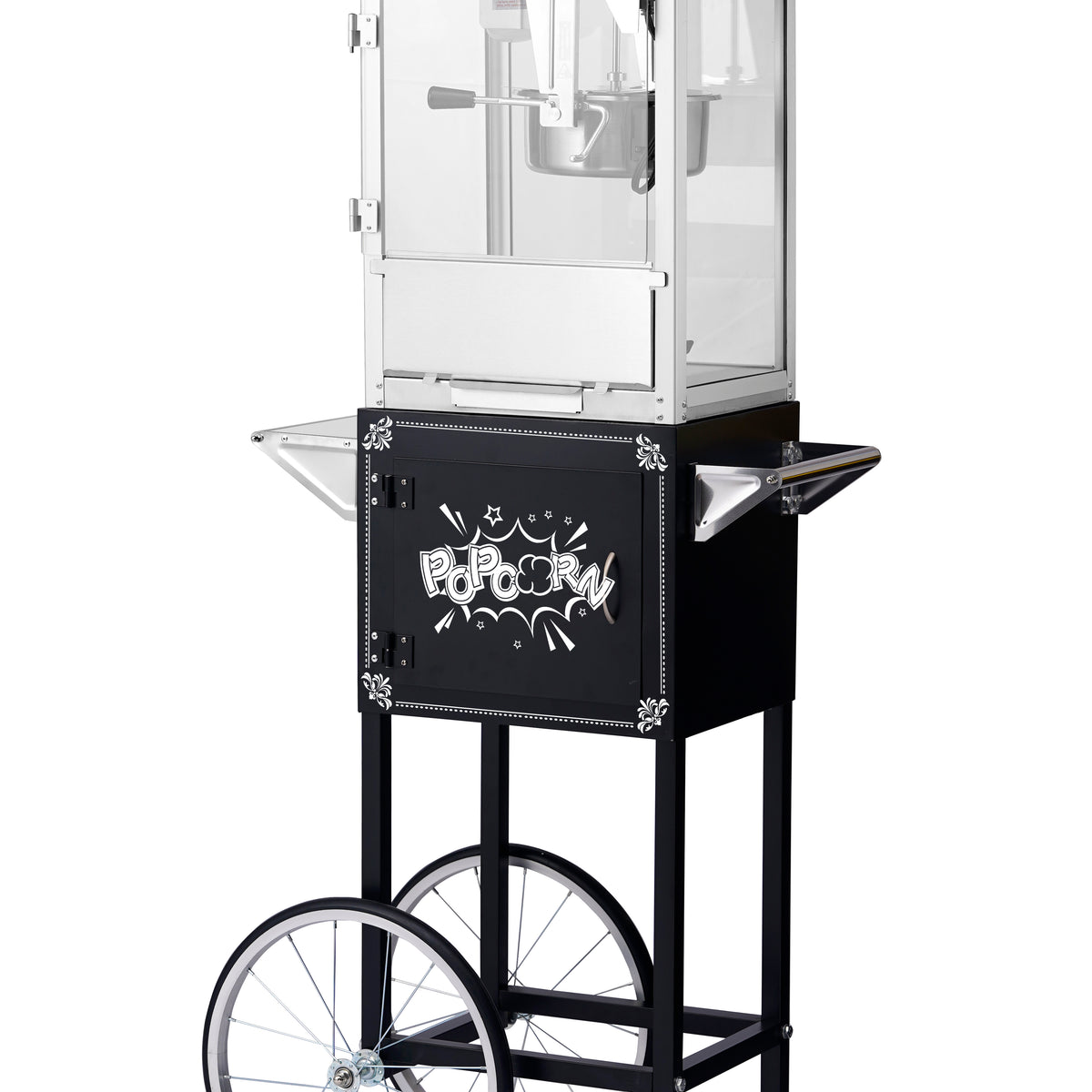 8oz Black Canadian Commercial Popcorn Machine with Stand 8oz — The ...